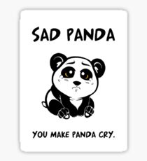 Sad Panda: Stickers | Redbubble