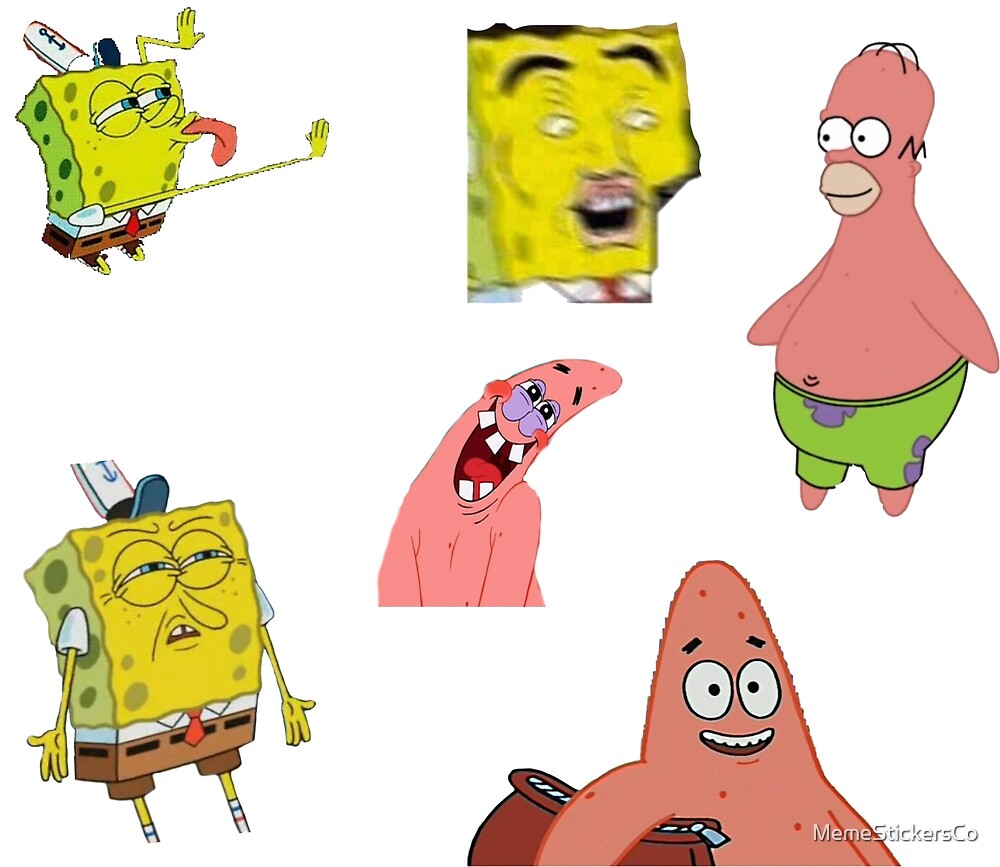 "Spongebob Meme Sheet 6 Pack 2" by MemeStickersCo | Redbubble
