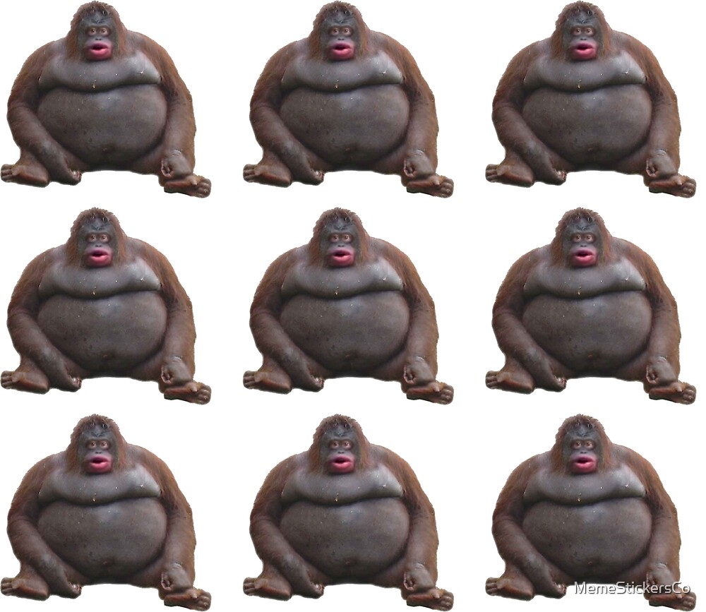 "Le Monke Sticker | 9 Pack" by MemeStickersCo | Redbubble