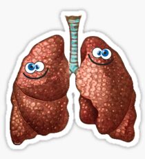 Pegatinas: Pulmones Felices | Redbubble