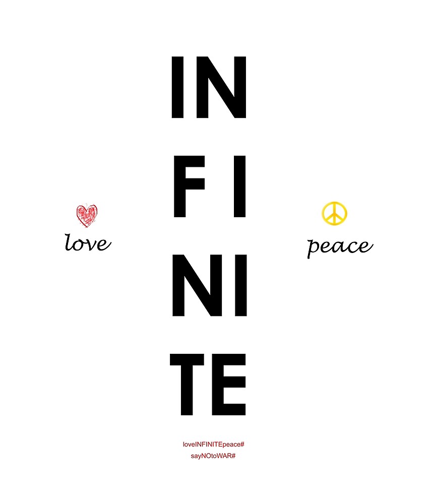 "love INFINITE peace -symbols " by dhanushanka | Redbubble