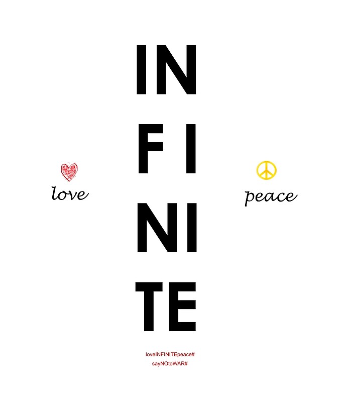 "love INFINITE peace -symbols " by dhanushanka | Redbubble
