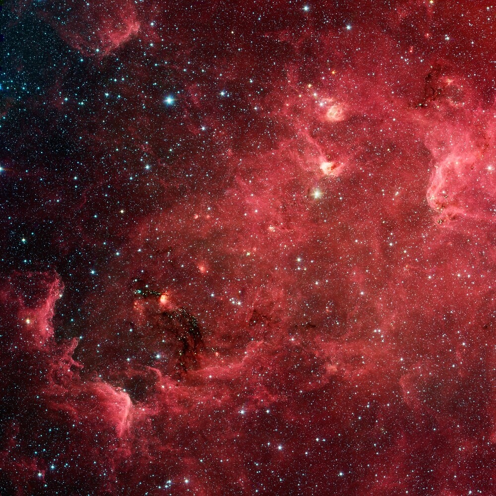 "North America Nebula Infrared View of Young Stars in Dust PIA13843 ...