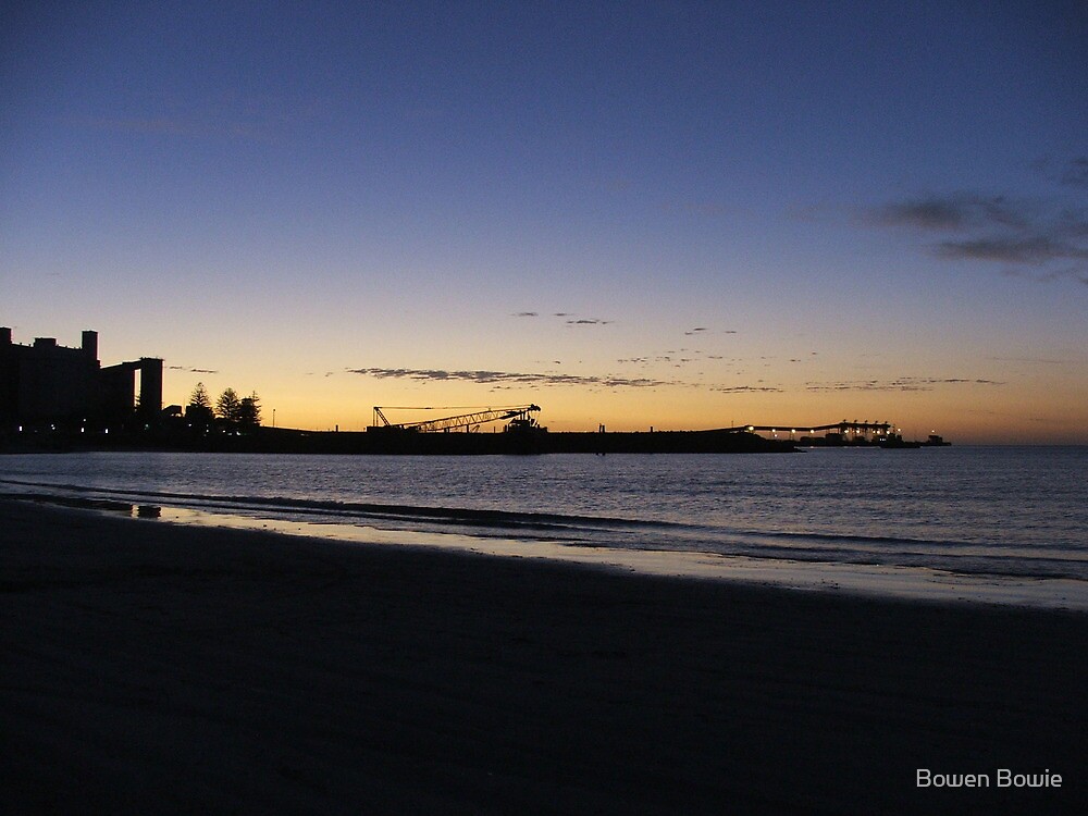 "Wallaroo, beach, silos and jetty" by Bowen Bowie | Redbubble