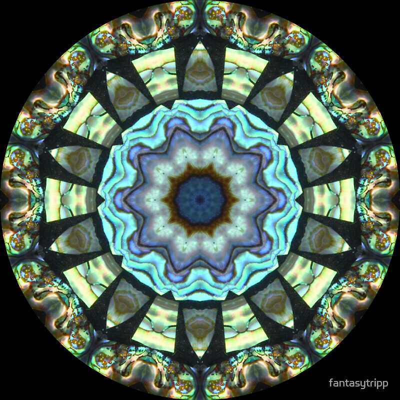 "Paua Shell Kaleidoscope" by fantasytripp | Redbubble