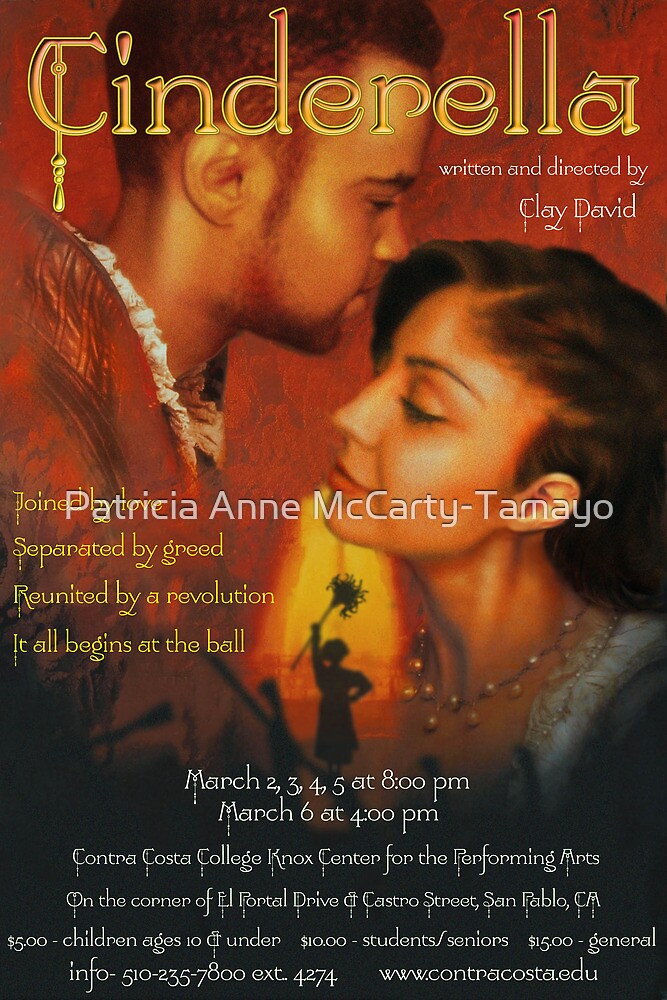 "Cinderella Drama Poster" by Patricia Anne McCarty-Tamayo | Redbubble