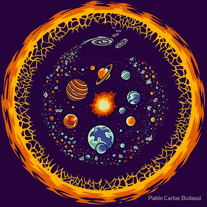 "Big Planets Universe Drawing!" by Pablo Carlos Budassi | Redbubble