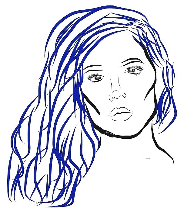 "Halsey Portrait" by mklockha | Redbubble