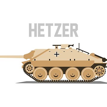 "Hetzer Tank WWII" Sticker for Sale by Rob Wisdom | Redbubble