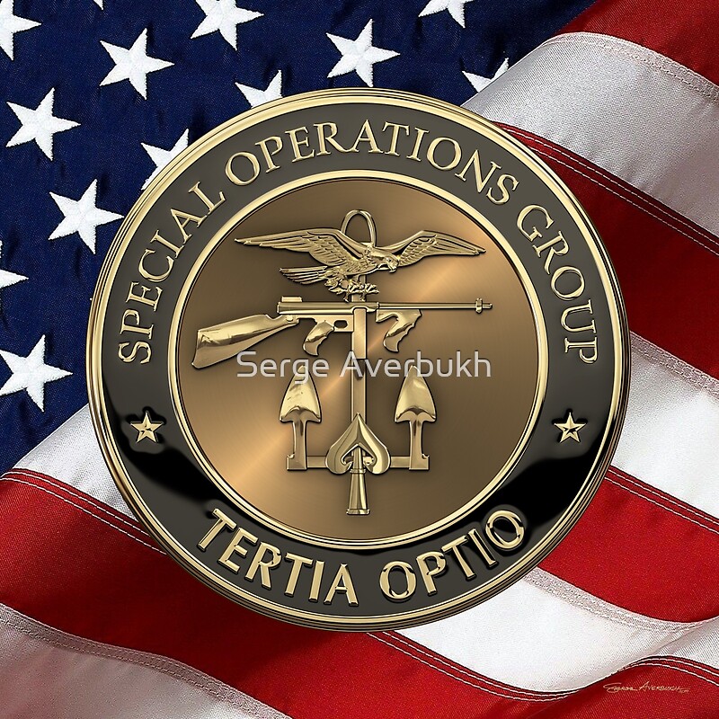 "Special Operations Group - SOG Emblem over American Flag" by Serge ...