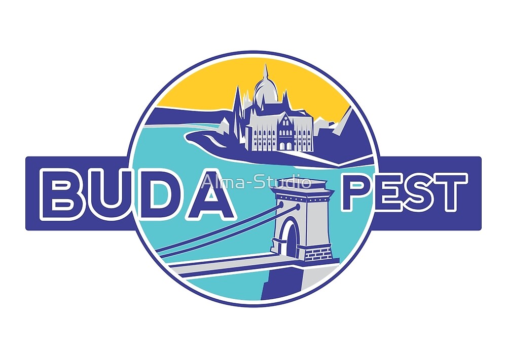 "Budapest, Hungary, Budapest sticker" by Alma-Studio | Redbubble