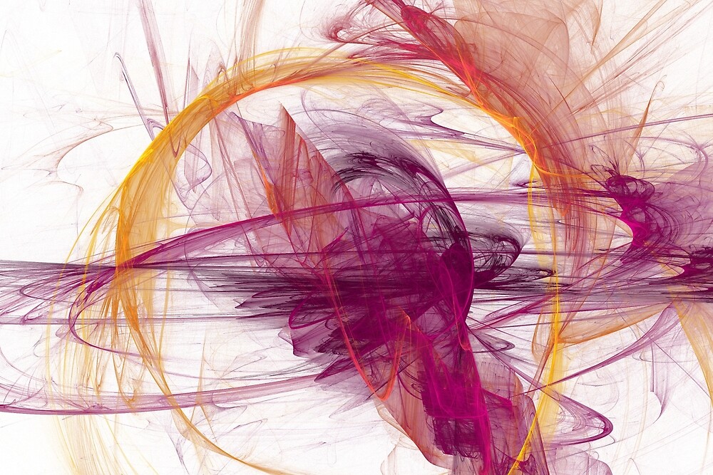 "Abstract in Purple, Pink and Yellow" by Kelly Gammon | Redbubble