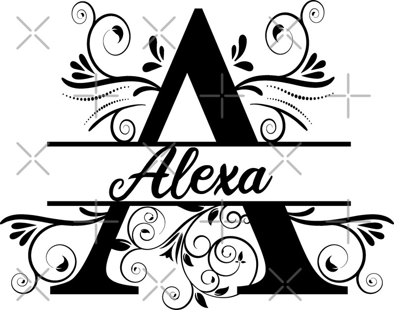 "Personalized Name Monogram A - Alexa - Letter A" by MysticMagpie ...