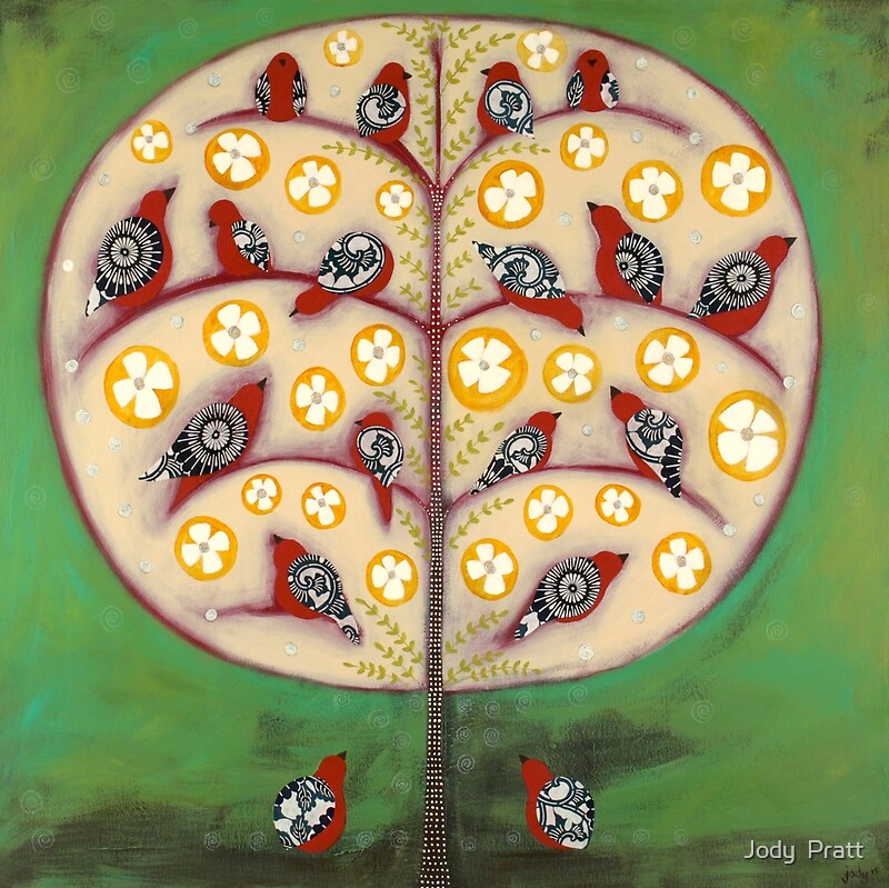 "Big Tree Blooming" by Jody Pratt | Redbubble