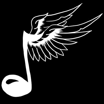 "Beautiful note with wings music icon gift" Poster by Weilichesmag ...