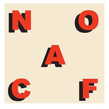 "NOACF" Sticker for Sale by sandraobrien | Redbubble