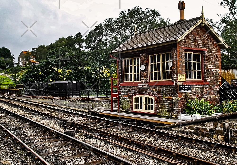 "Signal box at Goathland Station" by Yellow-14 | Redbubble