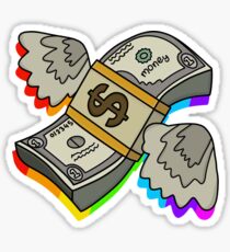 Flying Money Emoji Stickers | Redbubble