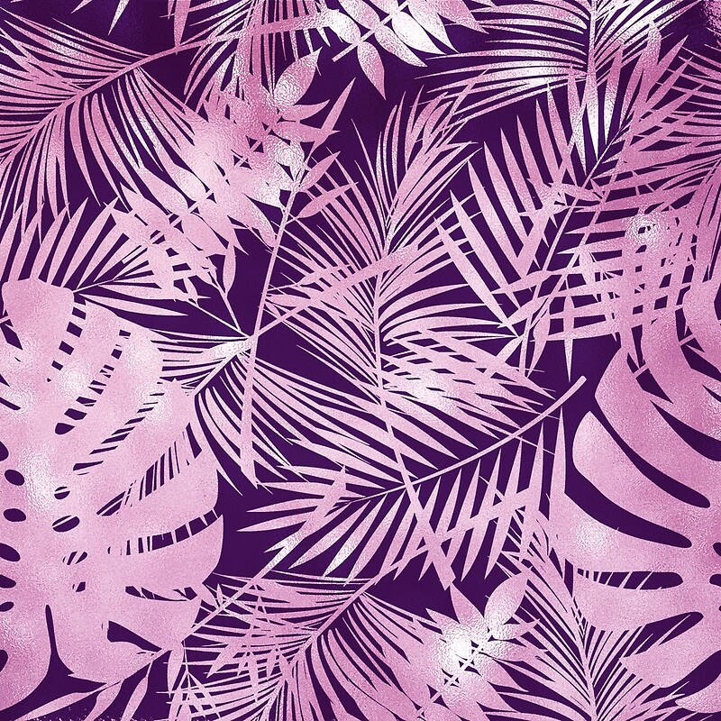 "Pink and Purple Ferns" by GraphicAllusion | Redbubble