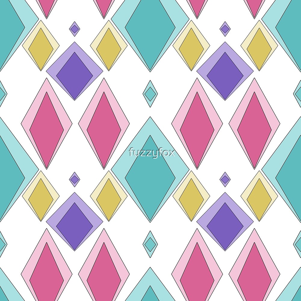 "Bright seamless geometric pattern. " by fuzzyfox | Redbubble