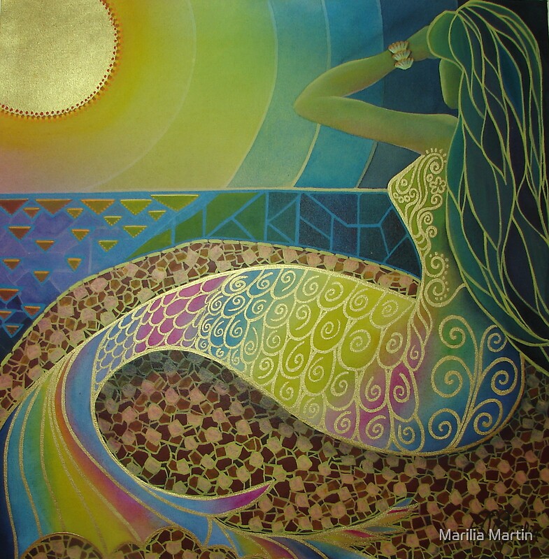 "Iara a Rainha das Águas do Rio Amazonas 2" by Marilia Martin | Redbubble