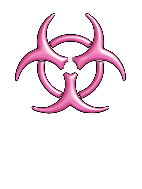 "Biohazard Logo (Pink)" Stickers by Colin Wilson | Redbubble