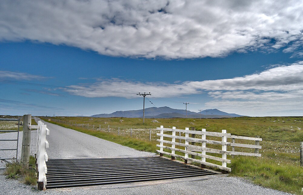 "Cattle Grid, Western Isles, Scotland" by Tim Collier | Redbubble