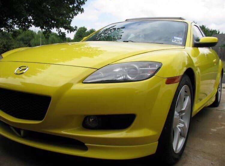 "'04 Yellow GT Mazda RX8" by JensCreations | Redbubble