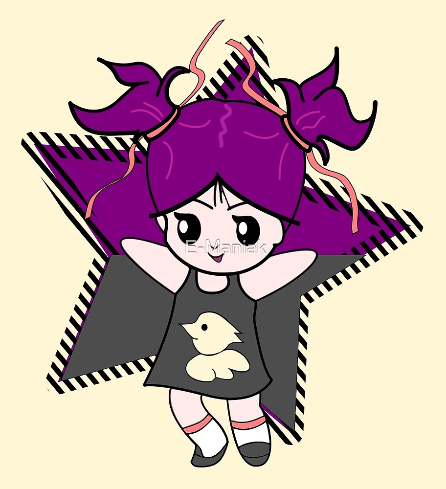"Little girl dancing - chibi style" by E-Maniak | Redbubble