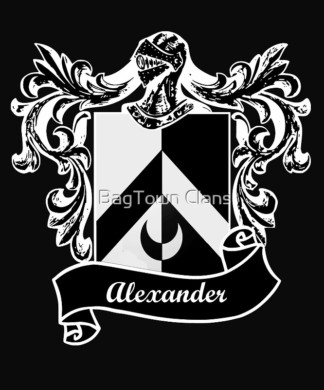 "Alexander Coat of Arms" by BagTown Clans | Redbubble
