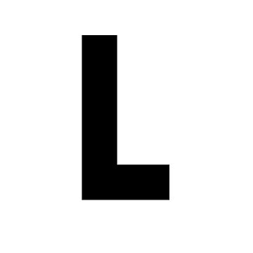 "L Capital Letter, Letter L Uppercase Matching Group Alphabet" Poster ...