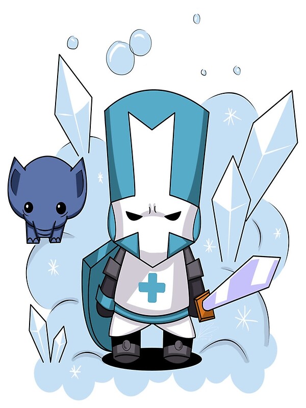 "castle crashers blue knight" by zXyLsh4d0ws | Redbubble