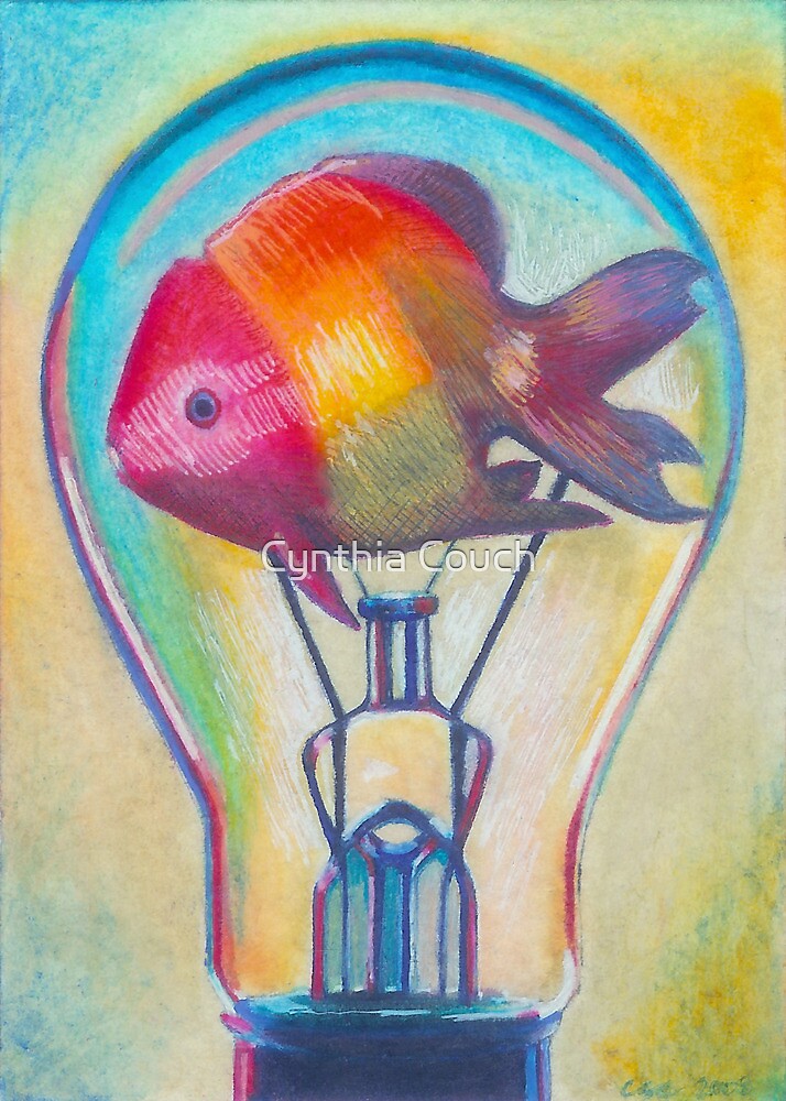 ""Fish Bulb" drawing by Ashazart" by ashazart | Redbubble