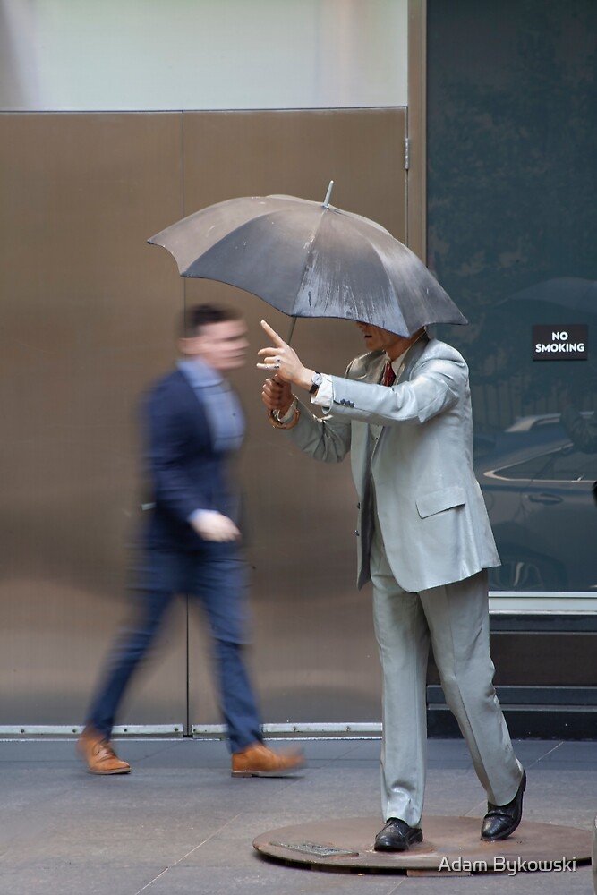 "Hailing a Cab Statue" by Adam Bykowski | Redbubble