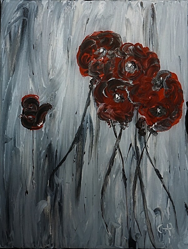 "Gothic Poppies" by Gypsie Holley | Redbubble