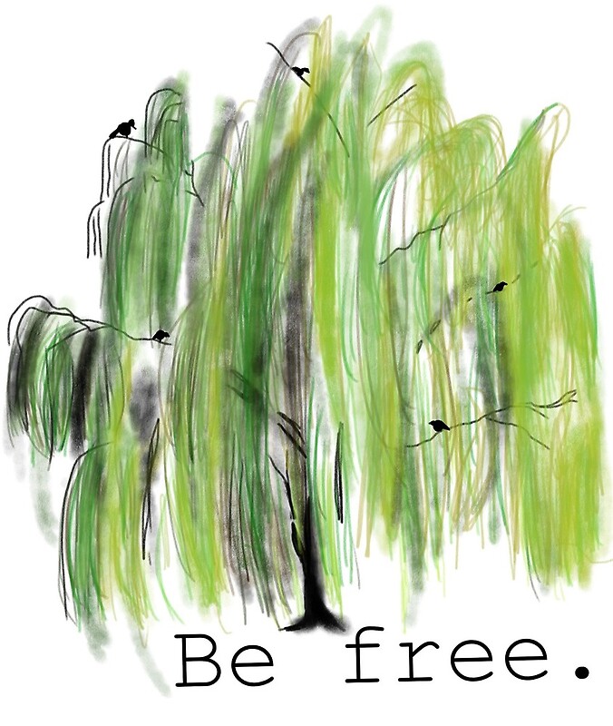 "Be Free As A Willow Tree" by EmmaAndSis | Redbubble