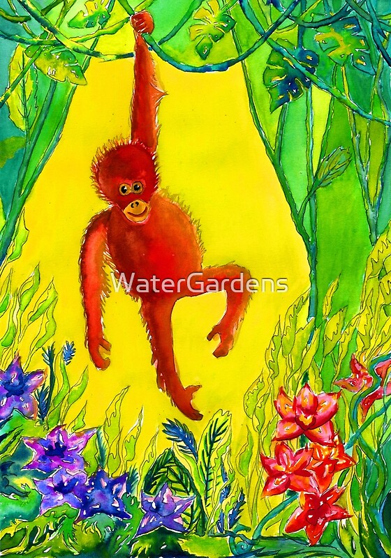 "Archie the Monkey " by WaterGardens | Redbubble