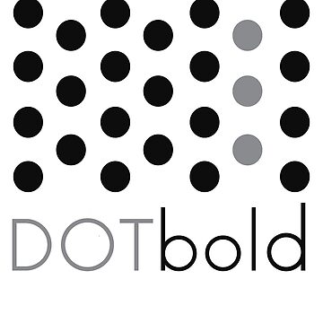 "dot bold" Sticker by MarisaArtes | Redbubble