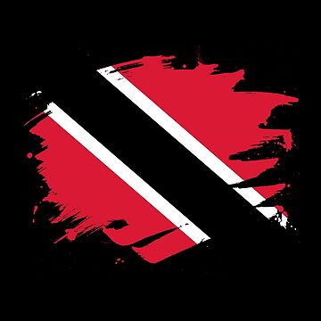 "Trinidad & Tobago Flag Paint Splatter - Trini Pride Design" Sticker ...