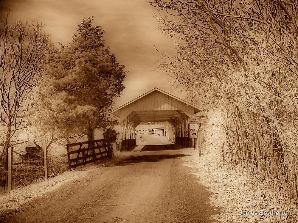 "Small Covered Bridge" by James Brotherton | Redbubble