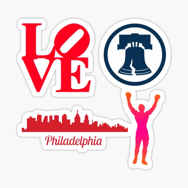 Philadelphia Love Statue Stickers | Redbubble