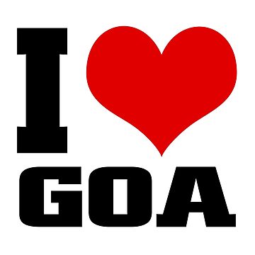 "I love GOA" Photographic Print for Sale by Thestarrysky | Redbubble