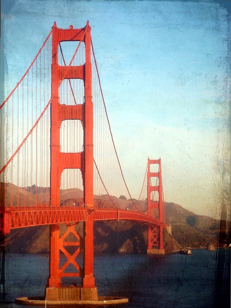 "Vintage Golden Gate Bridge" by csouzas | Redbubble