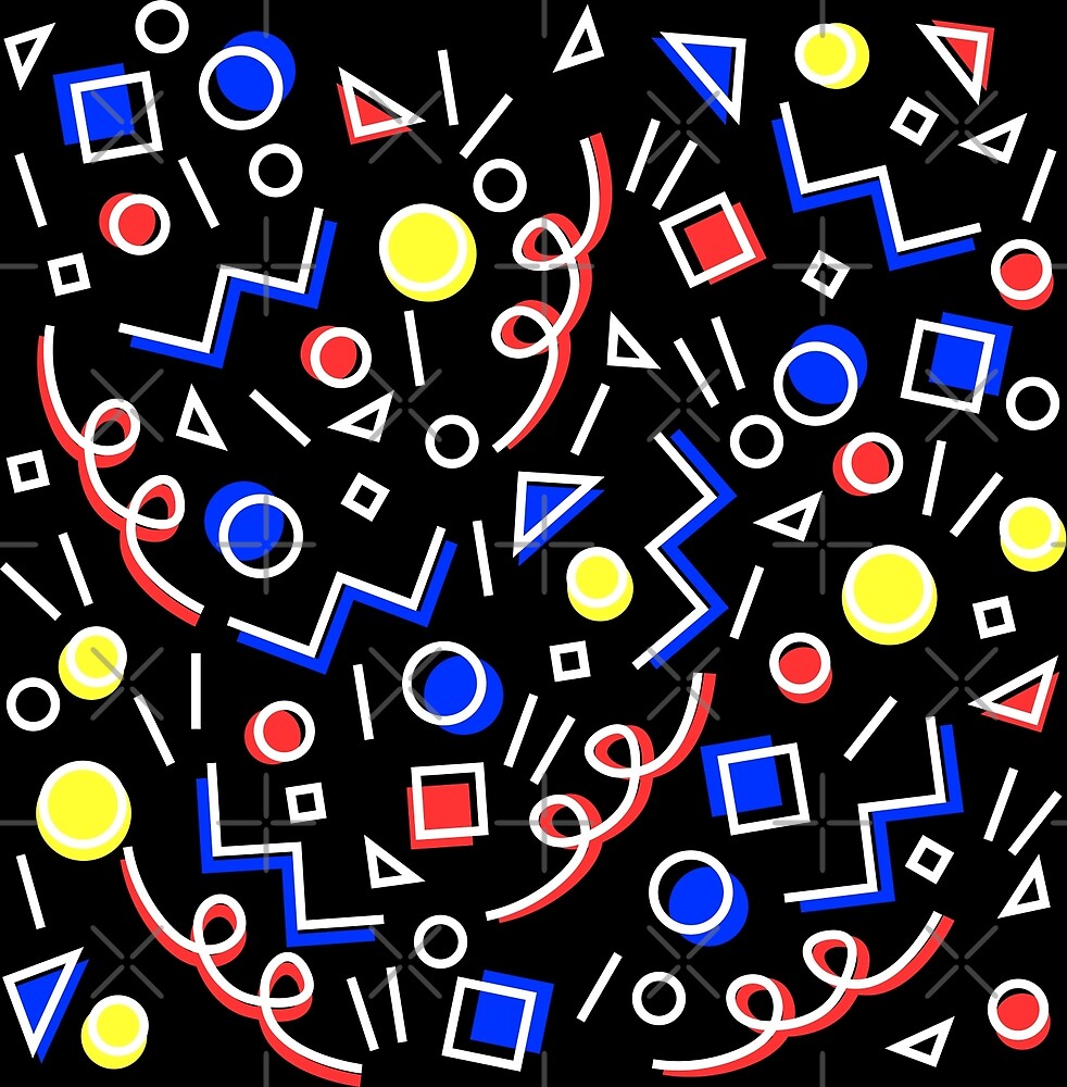 "80's eighties, funky memphis pattern design" by epitomegirl | Redbubble