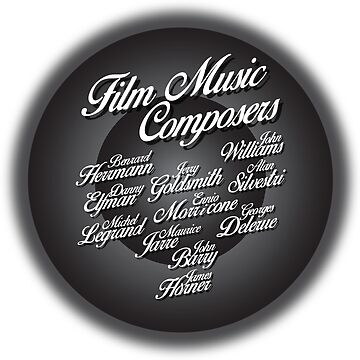 "Movie Music Composers" Essential T-Shirt by BeyondTheCrue | Redbubble