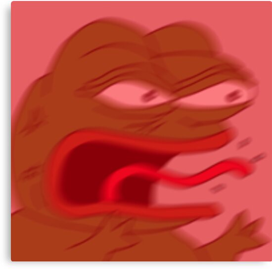 "Pepe the frog - REEEEE" Canvas Prints by pepe-leaker | Redbubble
