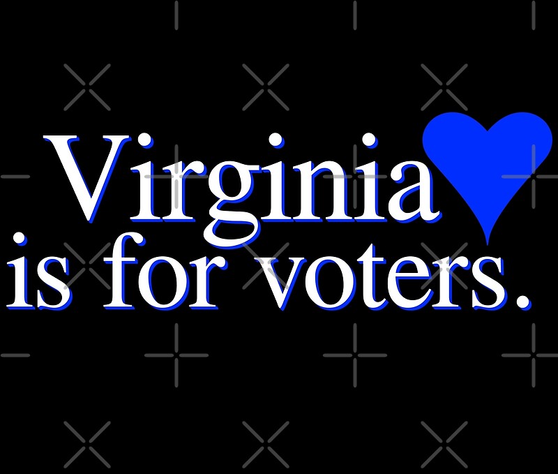 "Virginia Is For Voters Blue States" by CharJens | Redbubble