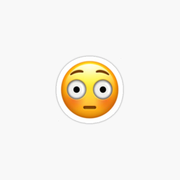 Embarrassed Emoji Stickers | Redbubble
