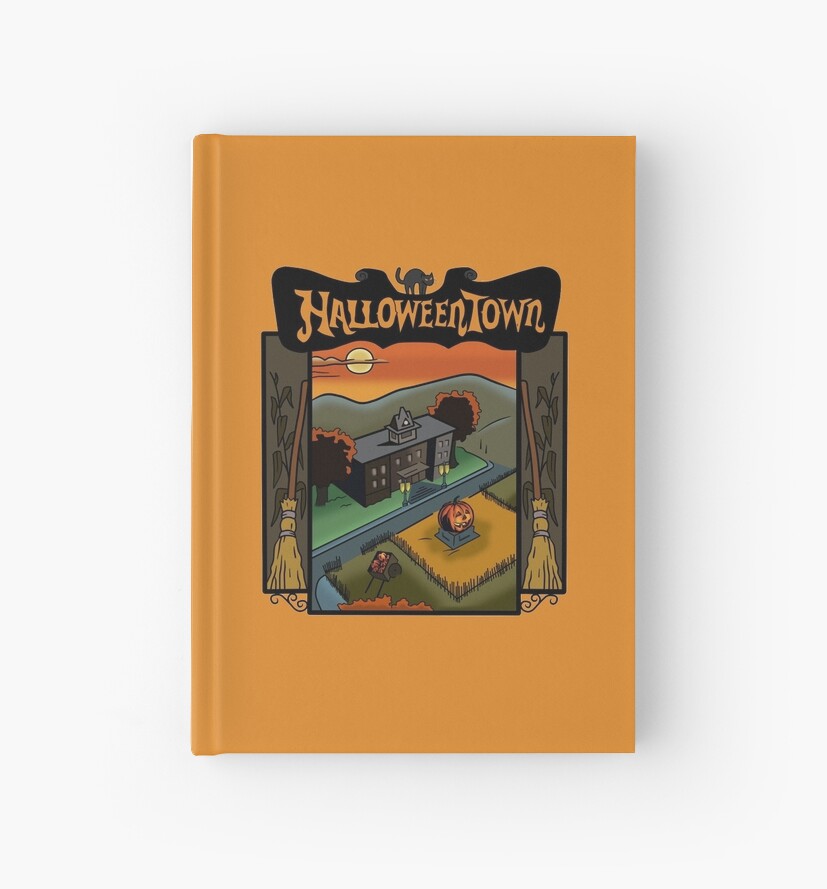 "Halloweentown Book Cover" Hardcover Journal by AdrianRene98 | Redbubble