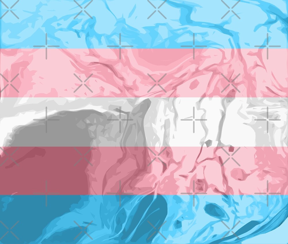 "Textured Abstract Transgender Pride Flag Large Series 2" by ...